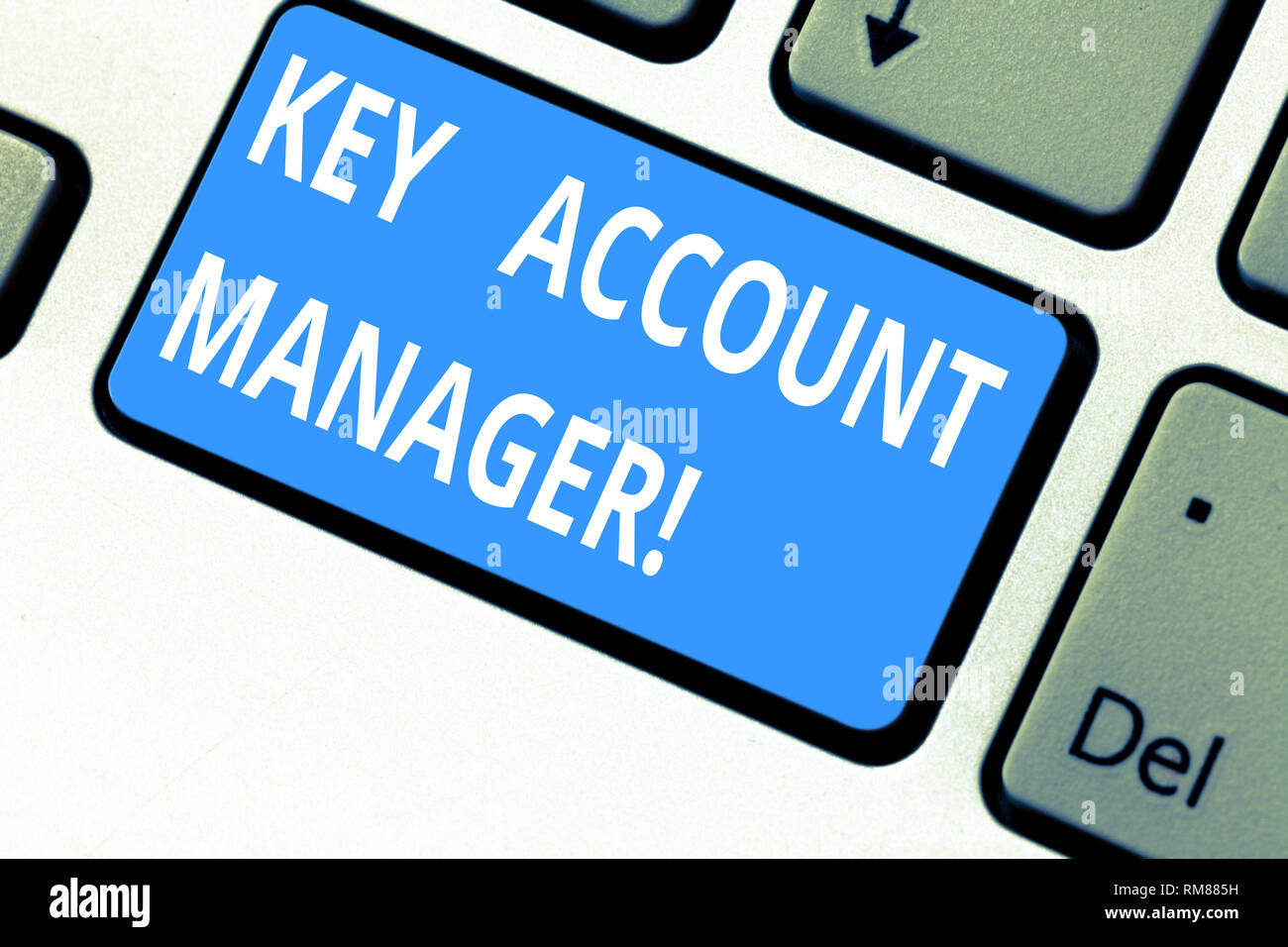 Text sign showing Key Account Manager. Conceptual photo full ...