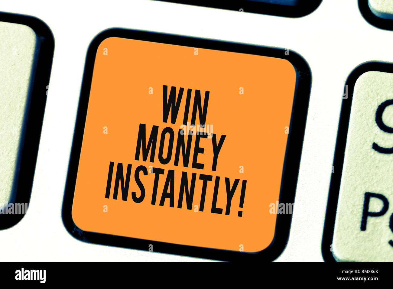 Writing note showing Win Money Instantly. Business photo showcasing ...