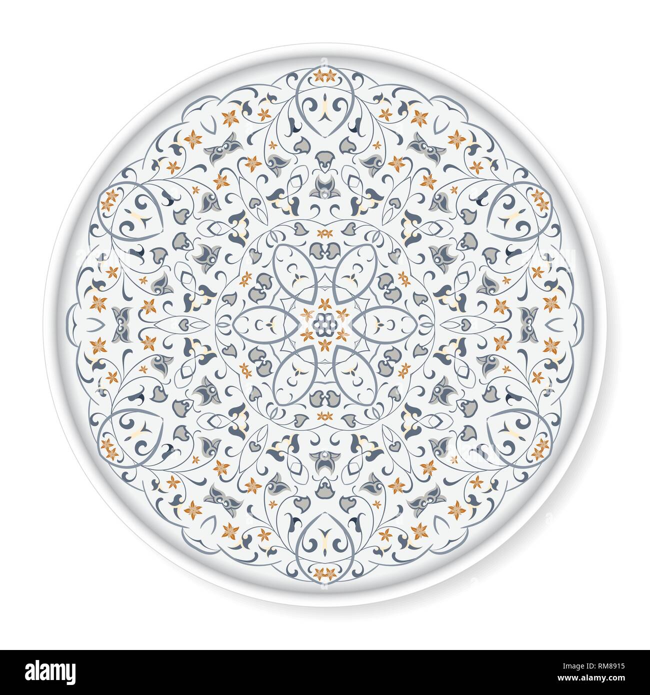 Ceramic plate with arabic pattern hi-res stock photography and images ...