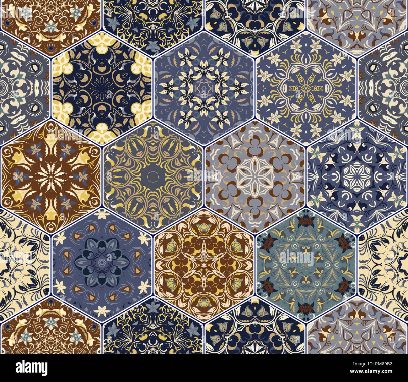 Vintage floor tiles pattern asian hi-res stock photography and images ...