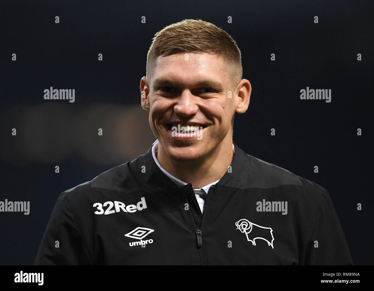 Derby County's Martyn Waghorn before the Sky Bet Championship match at ...