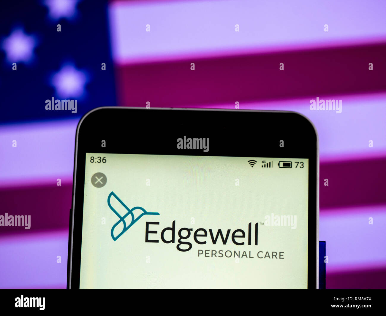 Edgewell Personal Care consumer products company logo seen displayed on ...