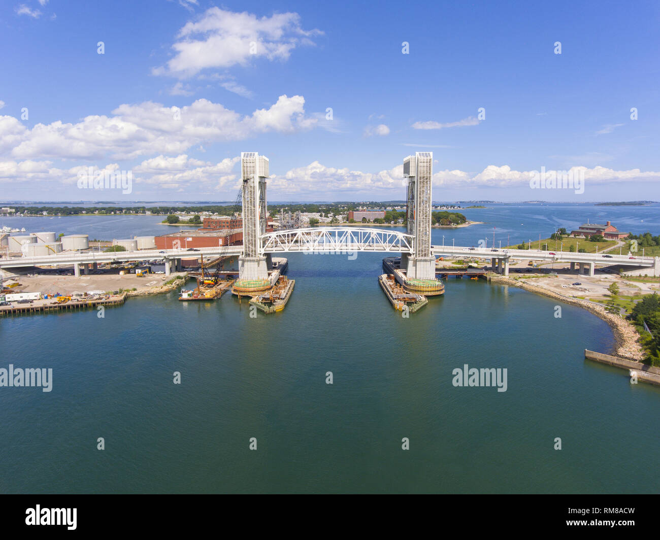 Fore river bridge massachusetts hi-res stock photography and images - Alamy