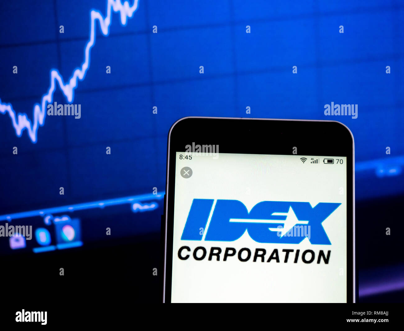 IDEX Corporation logo seen displayed on smart phone Stock Photo - Alamy