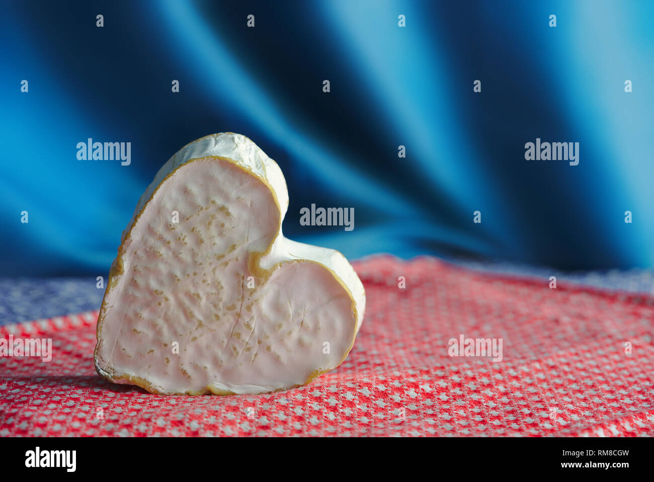 Neufchatel, Normand cheese in the shape of a heart (A.O.P.). From the ...