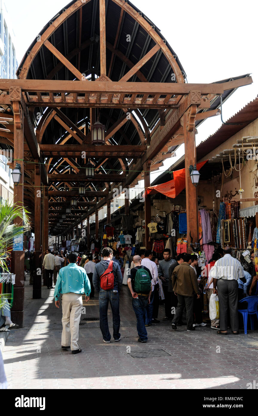 In the Souk Al Kabir (Also known as Dubai Old Souk) in Dubai in the ...