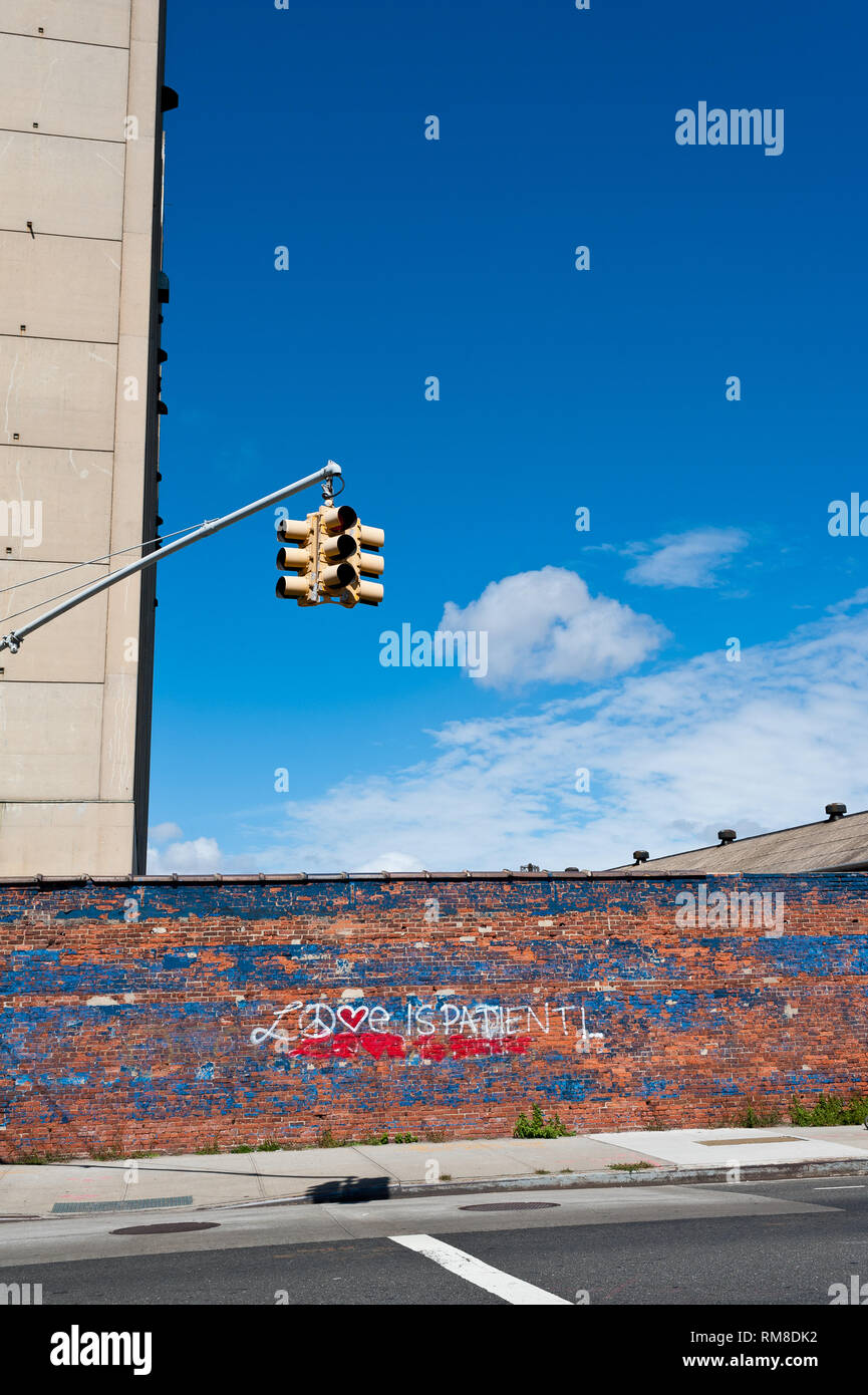 Traffic lights at highway junction New York city Stock Photo - Alamy