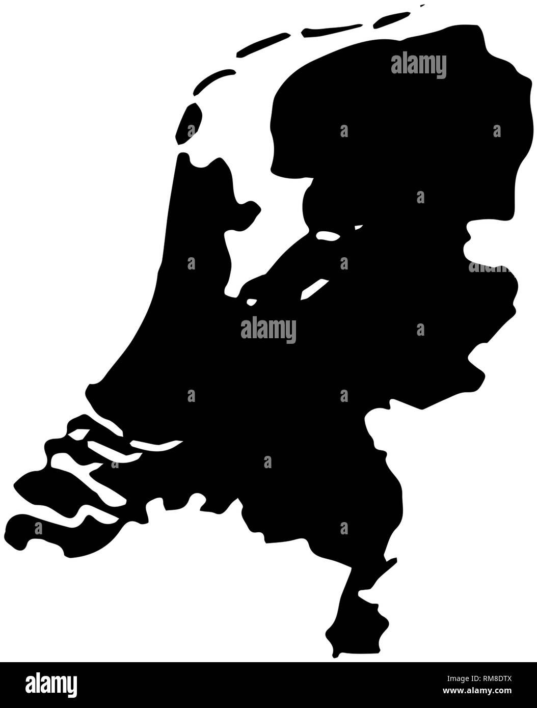 Bicycle scene in netherlands Black and White Stock Photos & Images - Alamy