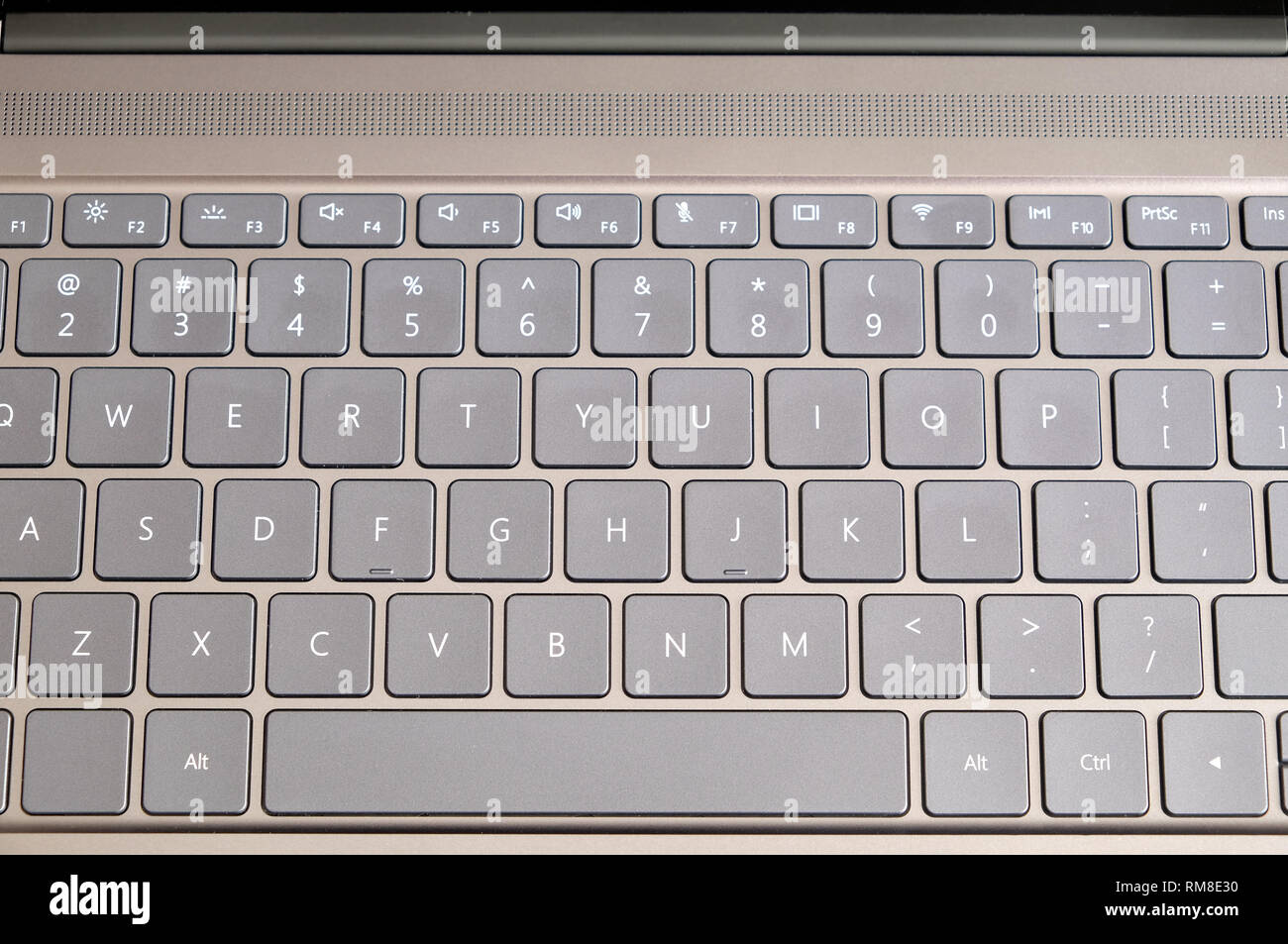 Laptop keyboard keys front view hi-res stock photography and images - Alamy
