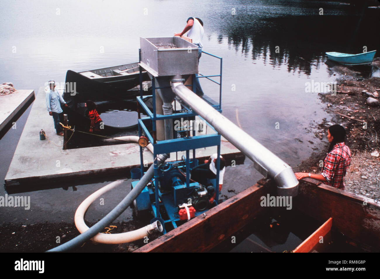 Native American Fishing Stock Photo - Alamy