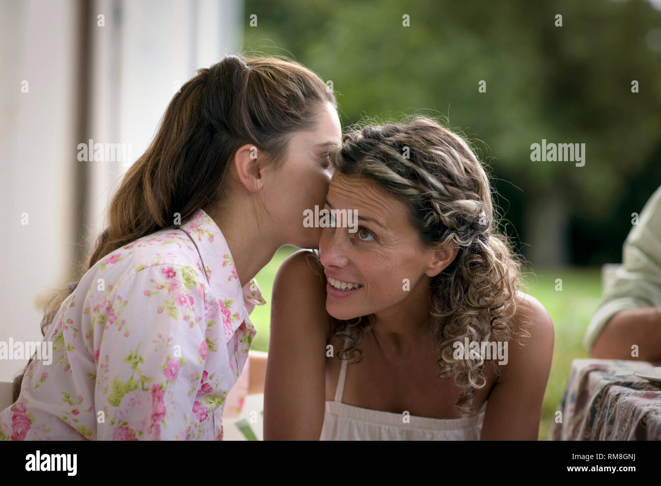 A young woman confiding in her friend Stock Photo - Alamy