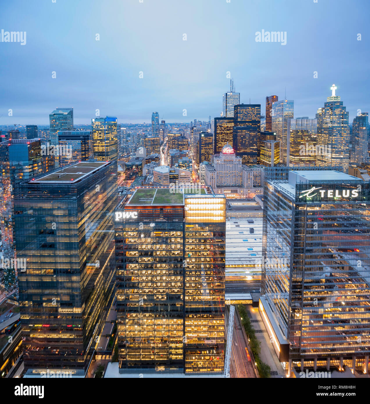 Aerial View Of Downtown Toronto High Resolution Stock Photography and ...