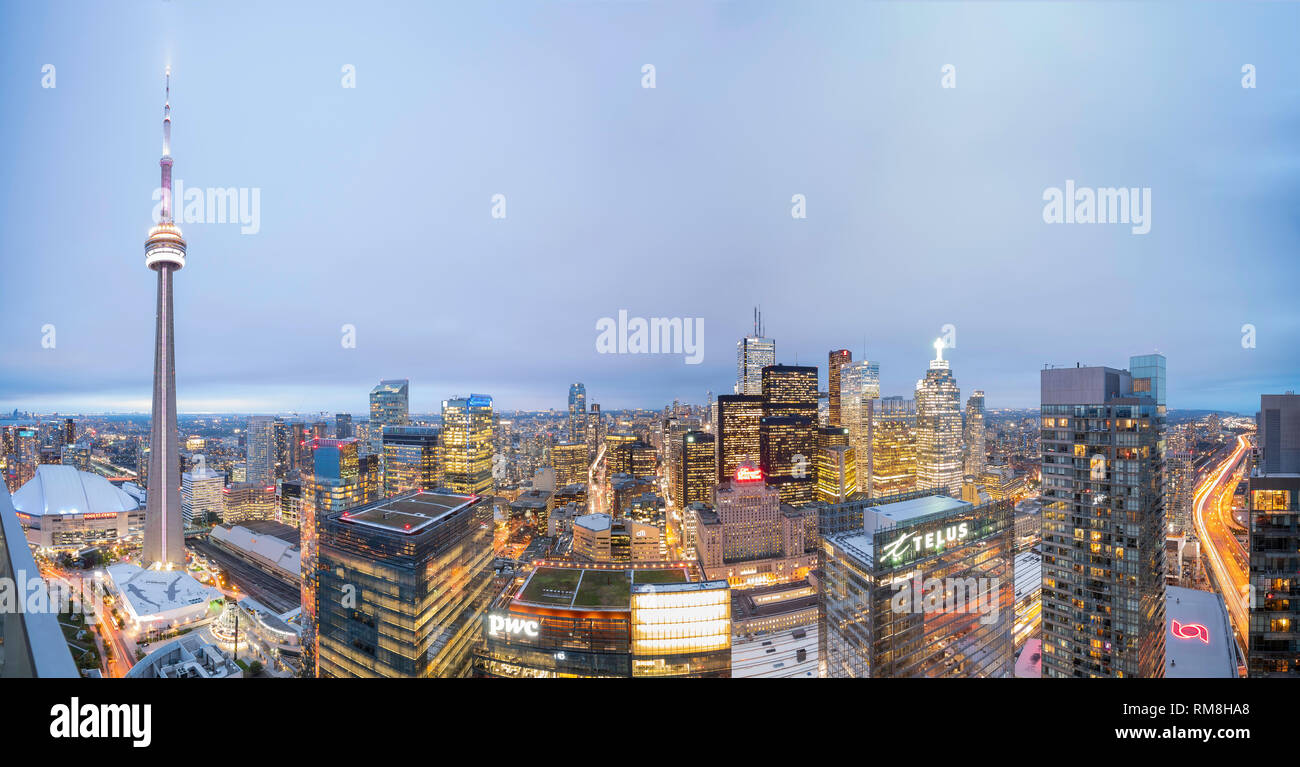Aerial View Of Downtown Toronto High Resolution Stock Photography and ...