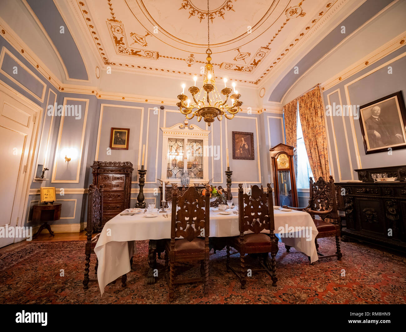 Toronto, SEP 29: Interior view of the famous Casa Loma on SEP 29, 2018 ...