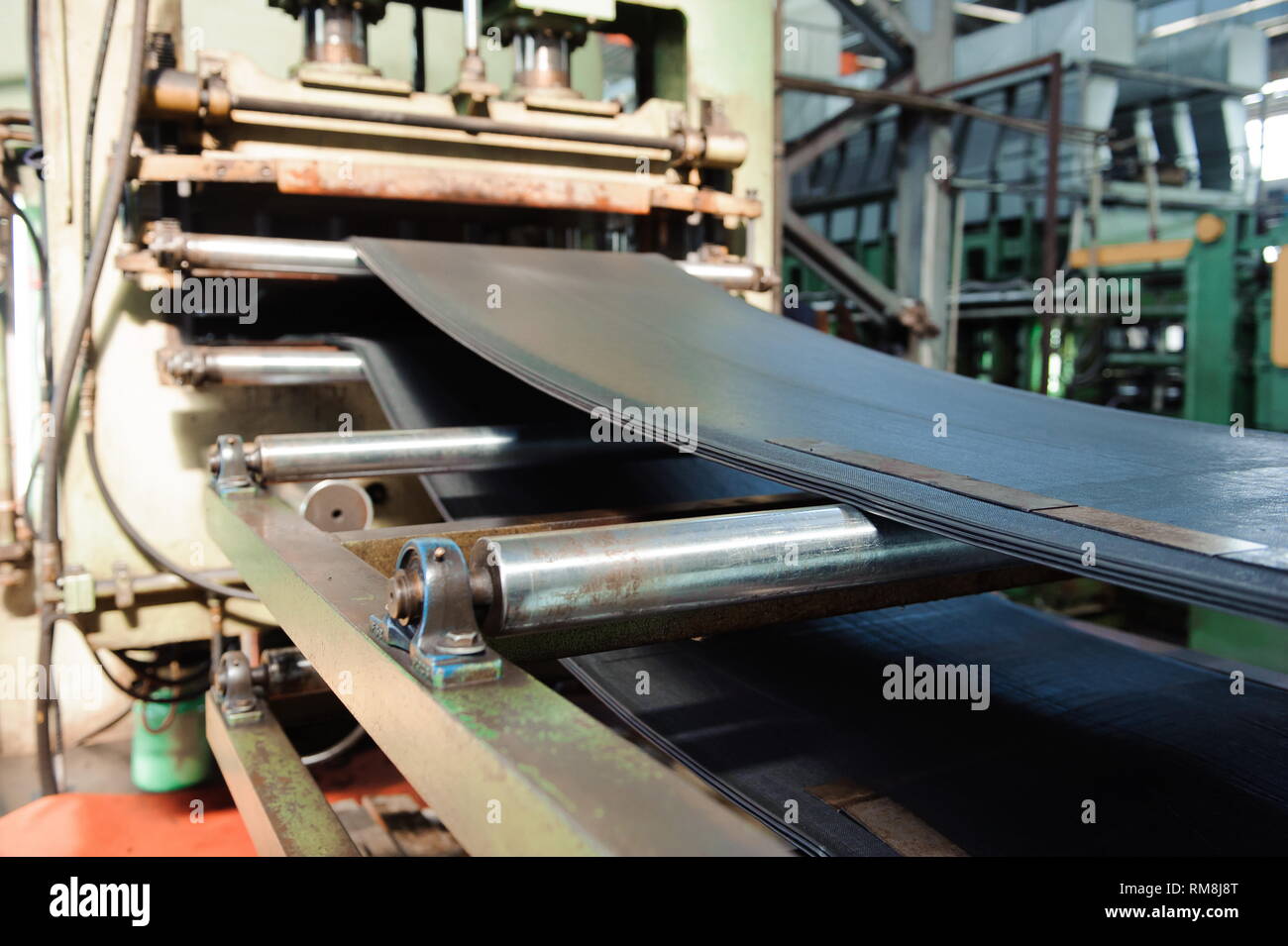 A Powerful Press for the Creation of Rubber Products from Rubber Stock ...