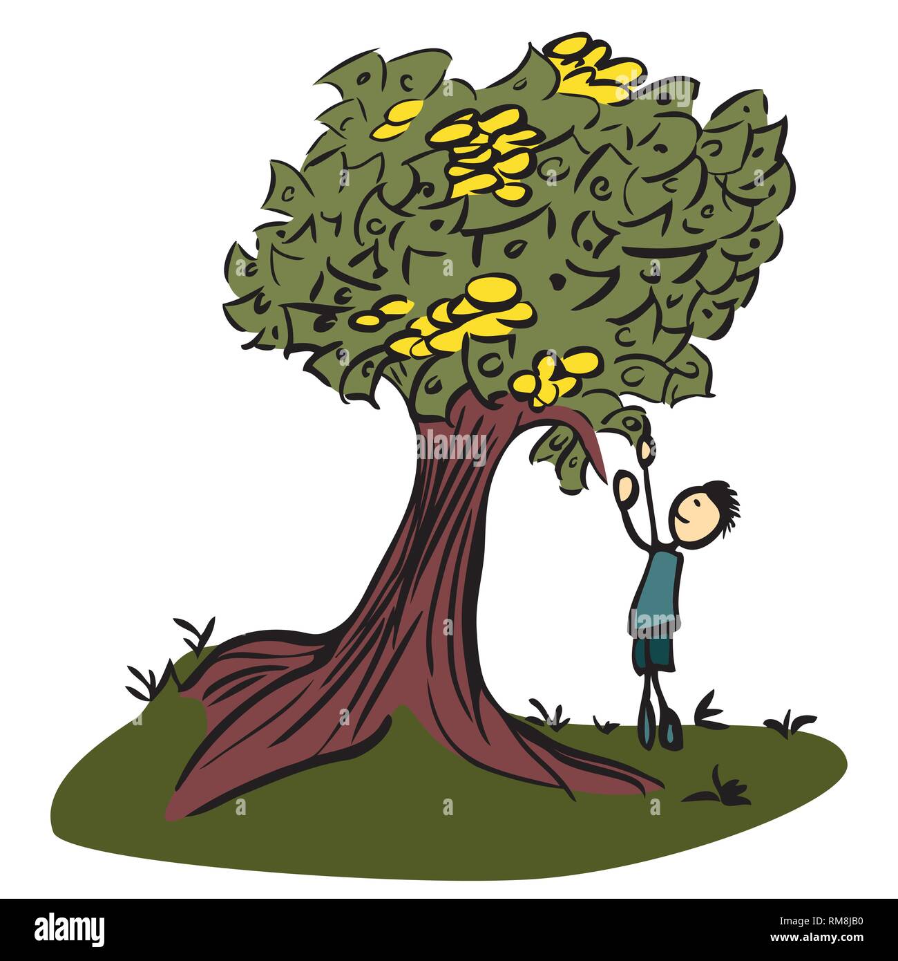 Money flow Stock Vector Images - Alamy