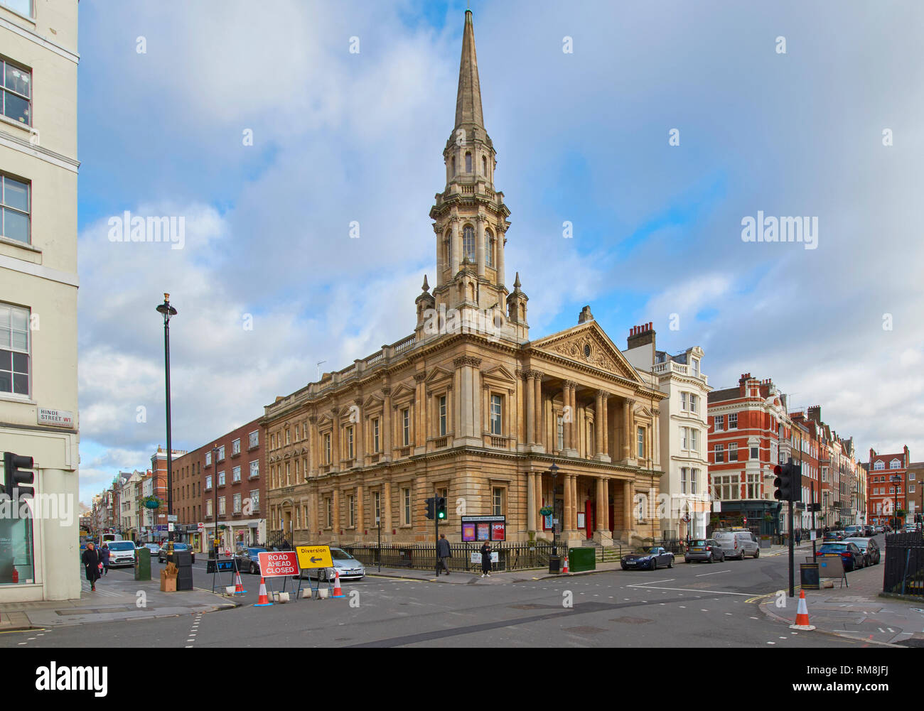 LONDON THE METHODIST CHURCH ON CORNER OF HINDE STREET AND THAYER STREET ...