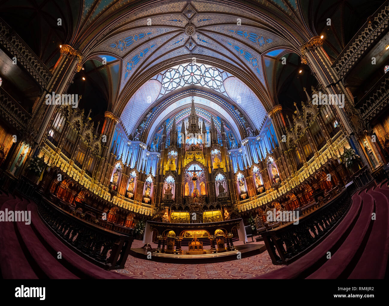 Quebec, OCT 2: Basilique Notre-dame De Montreal on OCT 2, 2018 at ...