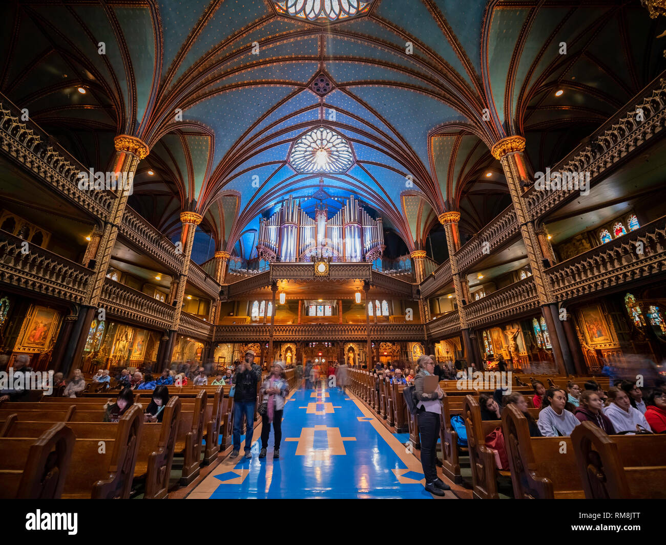 Quebec, OCT 2: Basilique Notre-dame De Montreal on OCT 2, 2018 at ...