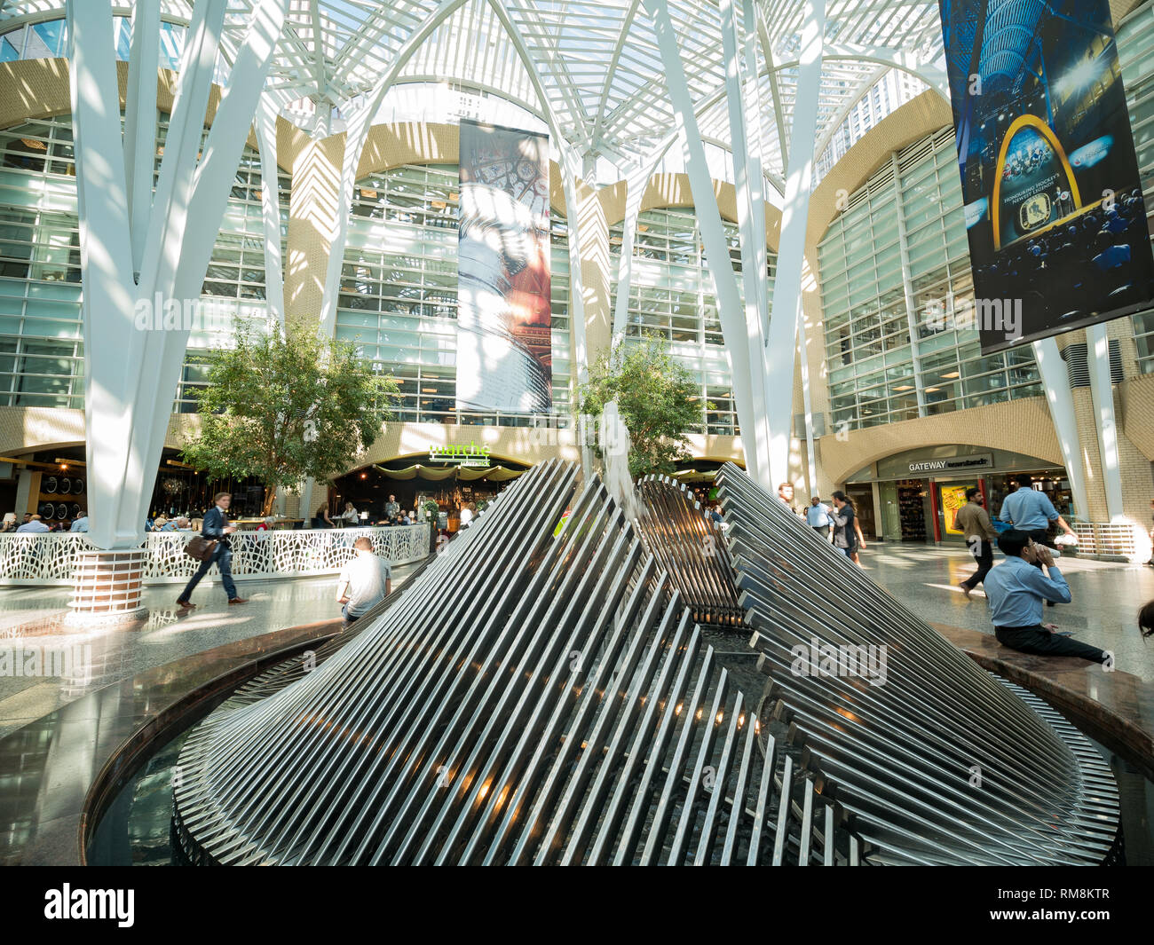 Toronto, OCT 8: Interior view of the famous Hockey Hall of Fame ...