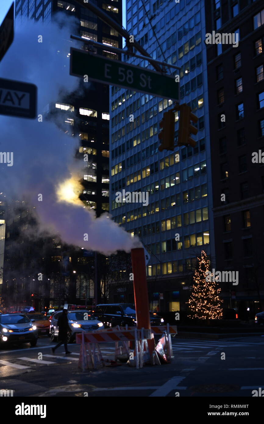 Manhattan street view, New York City, USA Stock Photo - Alamy