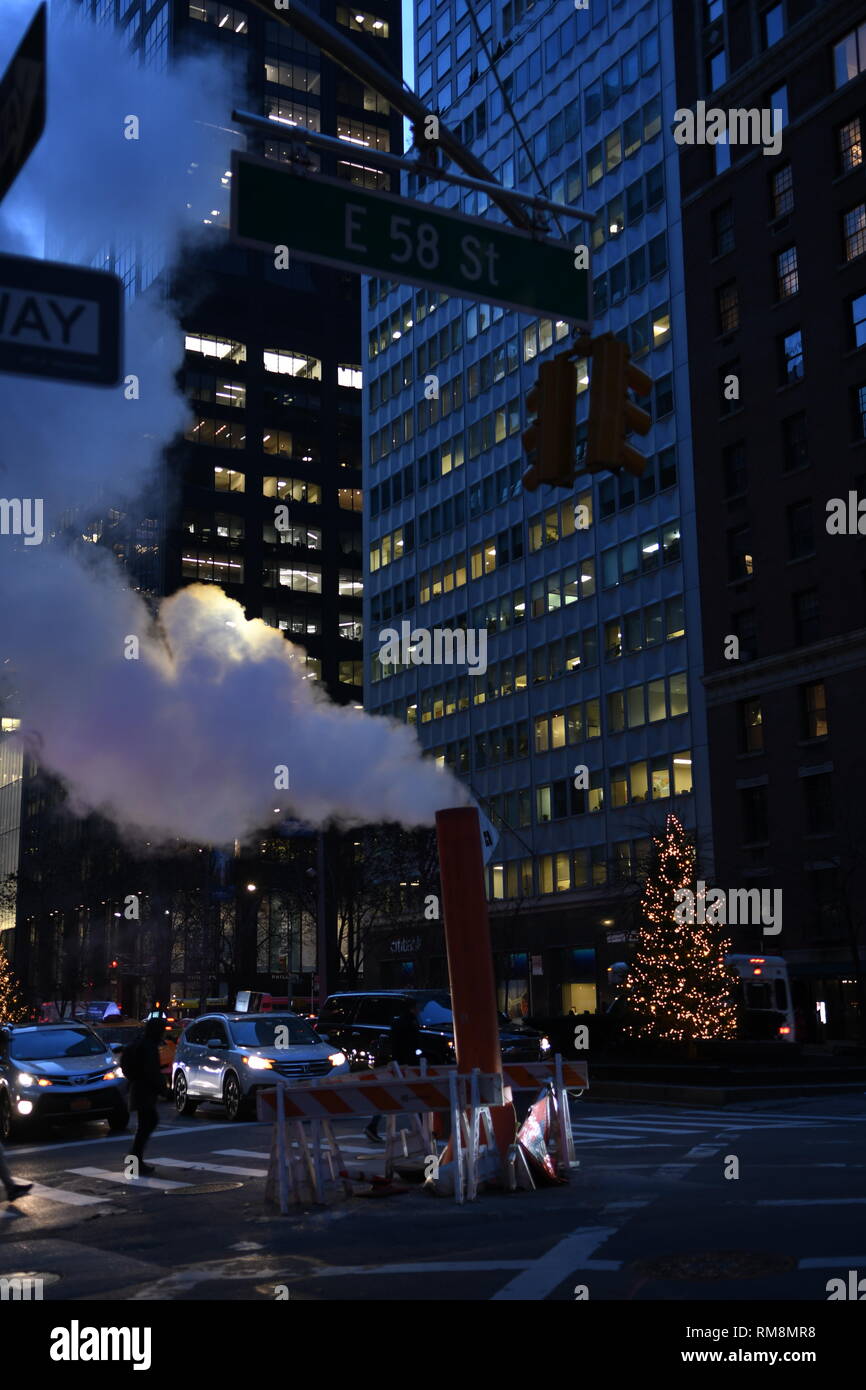 Manhattan street view, New York City, USA Stock Photo - Alamy