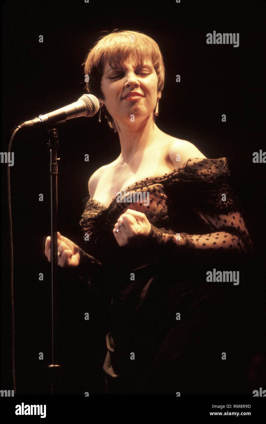 Singer Pat Benatar is shown performing "live" in concert Stock Photo ...