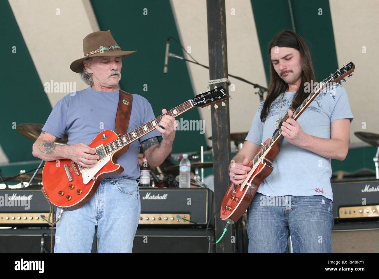 Southern rock guitarist Dickey Betts is shown during a "live" concert ...