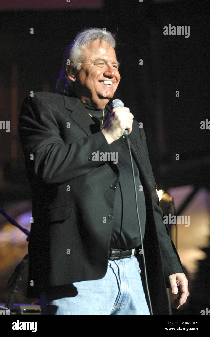 Jay Black is shown on stage during a concert performance Stock Photo ...