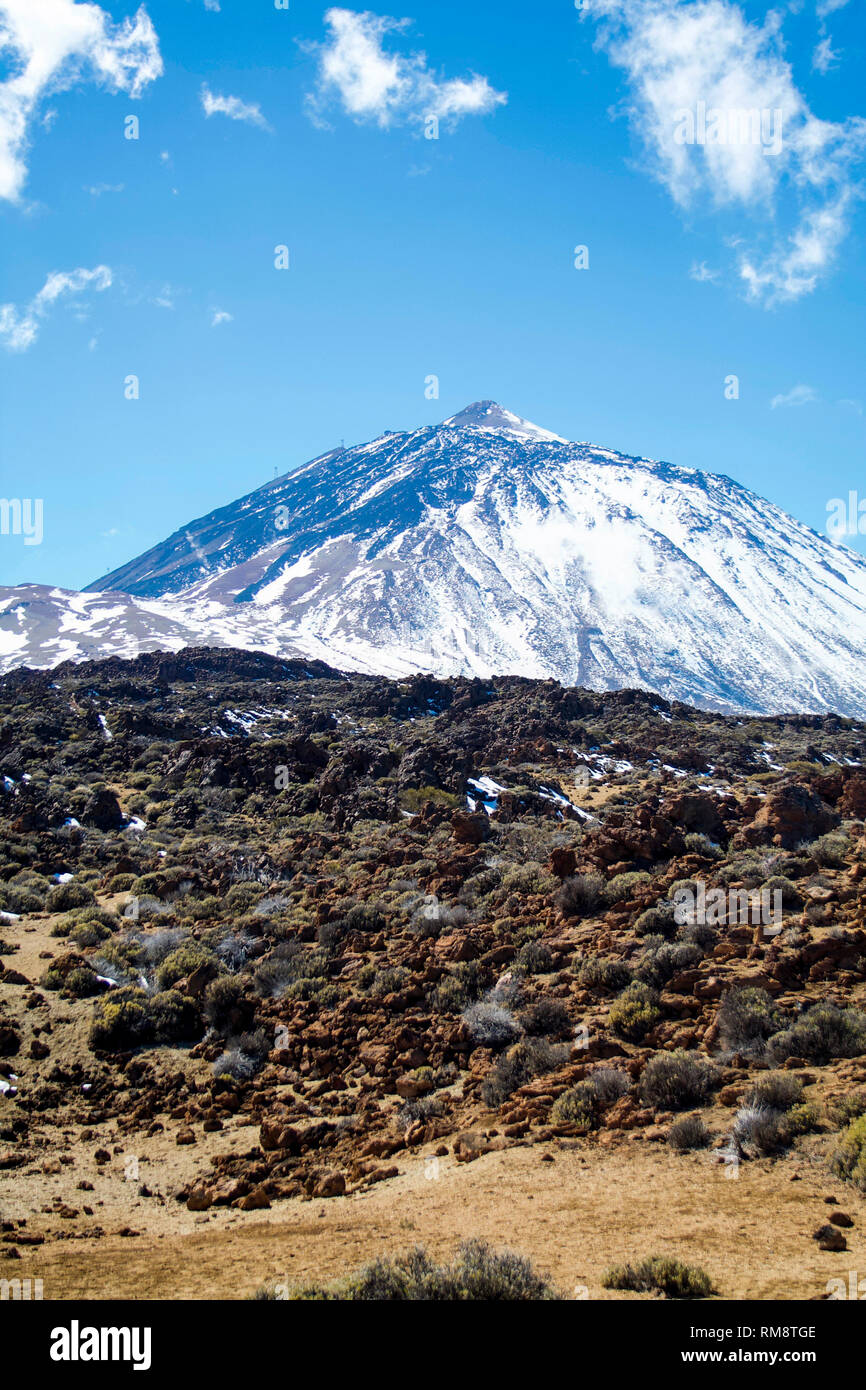 View to the top of teide hi-res stock photography and images - Alamy