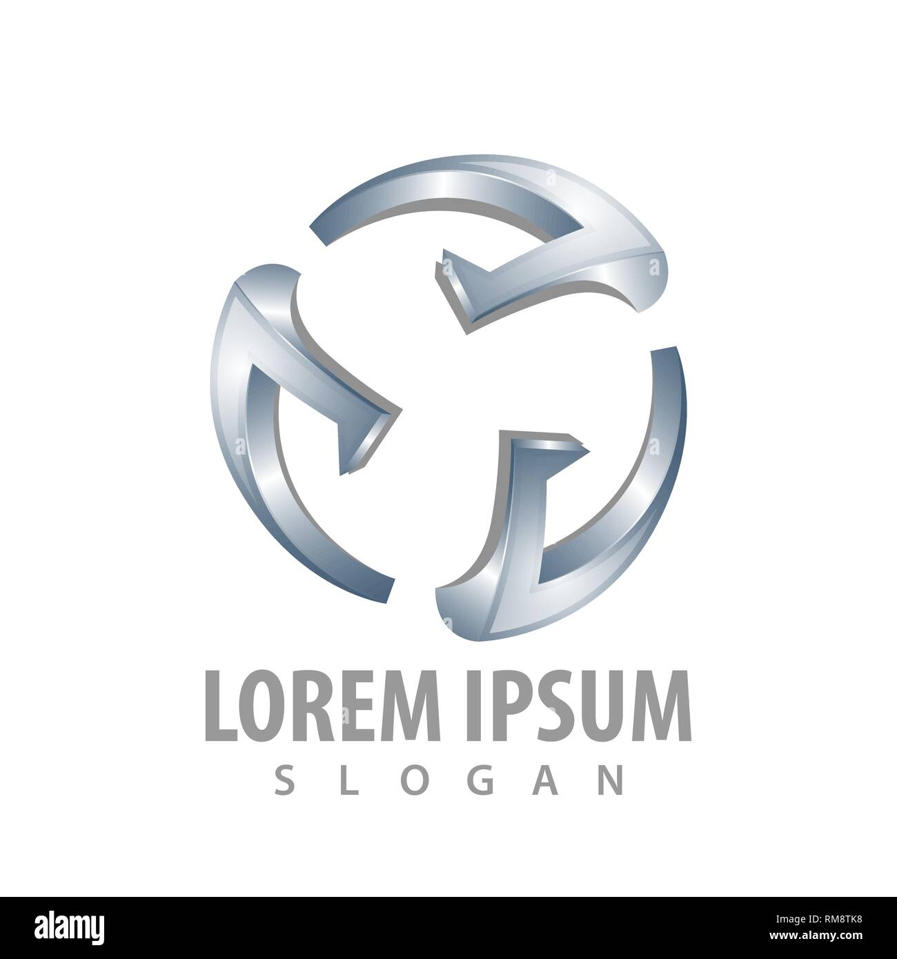 Circular spin logo concept design. Symbol graphic template element ...