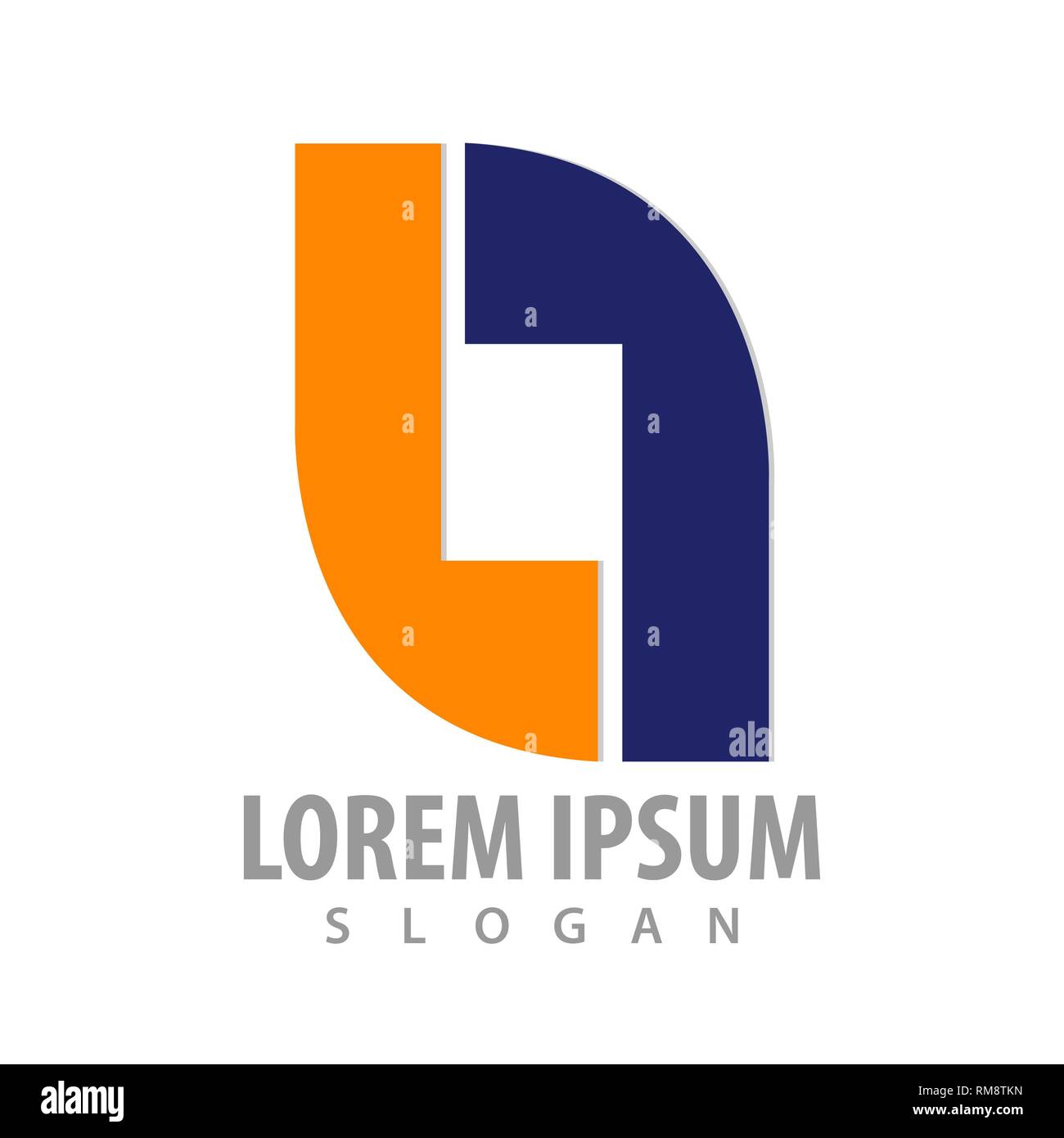 Rounded square logo concept design. Symbol graphic template element ...