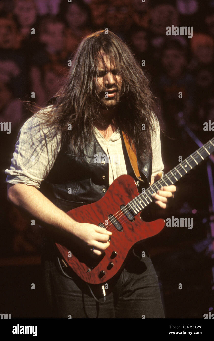 Guitarist Chan Kinchla of Blues Traveler is shown performing on stage ...