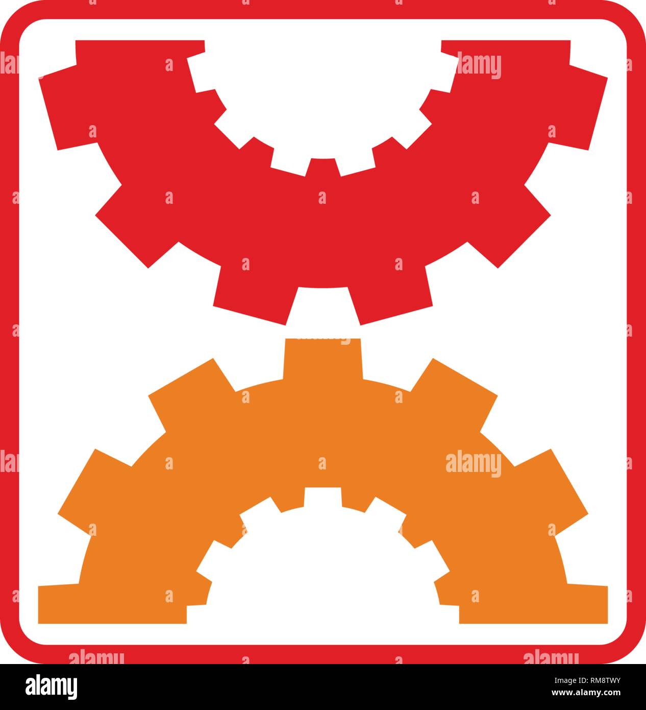 gear maintenance industrial idea logo template vector illustration icon ...