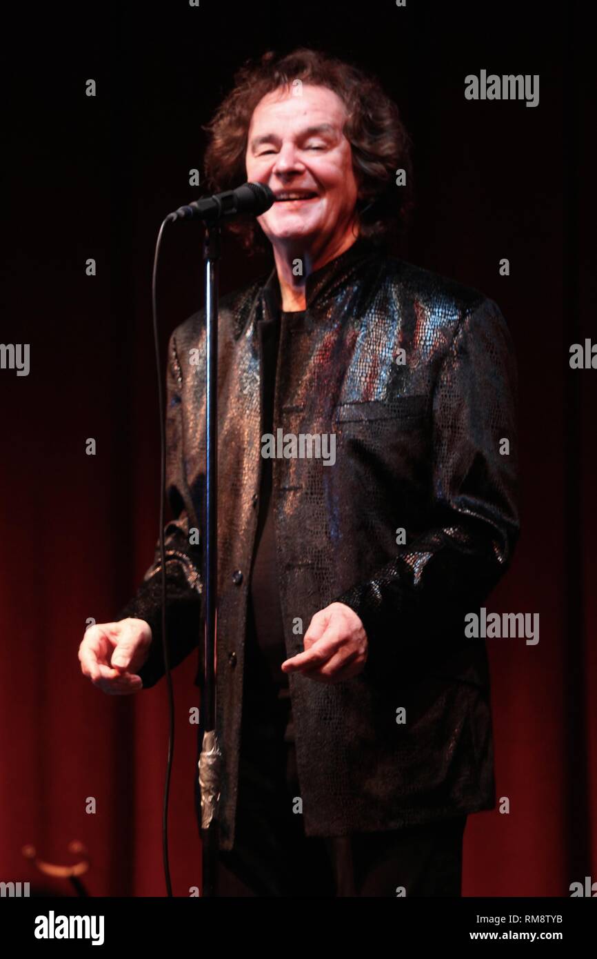 Singer and songwriter Colin Blunstone is shown performing on stage ...
