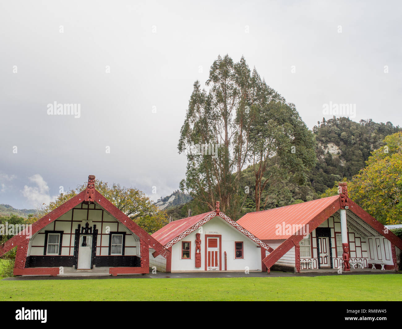 Maori marae wharenui hi-res stock photography and images - Alamy