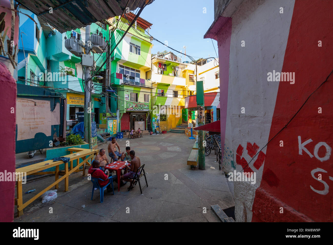 Colourful favela rio hi-res stock photography and images - Alamy