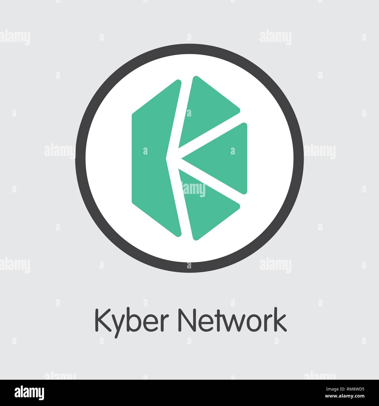 KNC - Kyber Network. The Logo of Money or Market Emblem Stock Vector ...