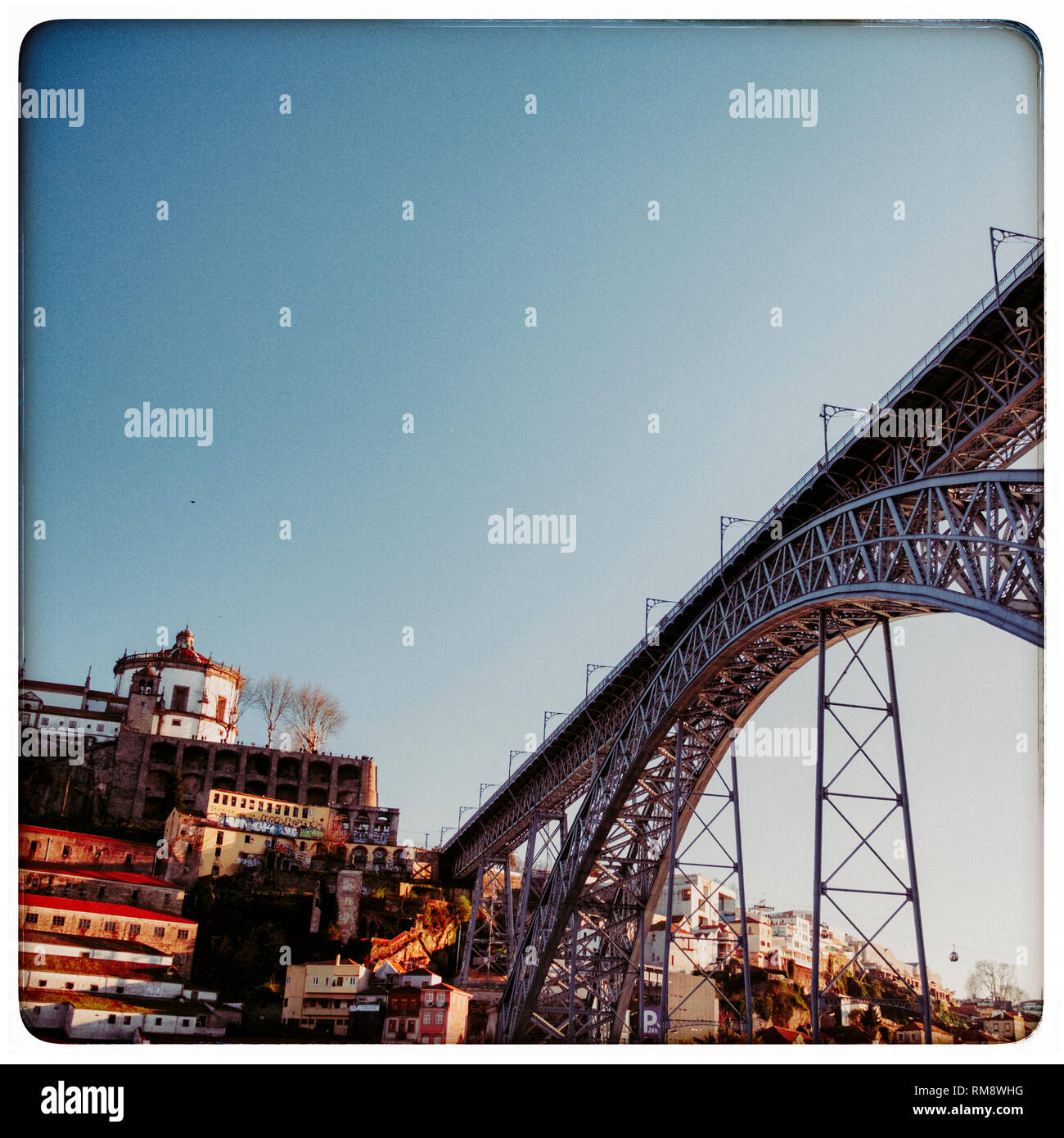 Maria Pia Bridge, Porto, Portugal Stock Photo - Alamy