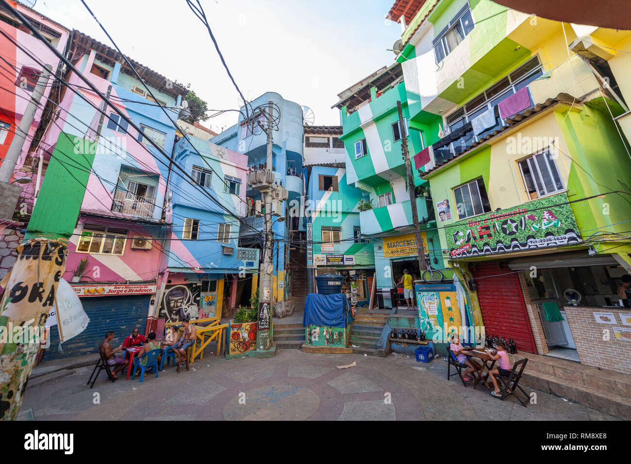 Favela santa marta hi-res stock photography and images - Alamy