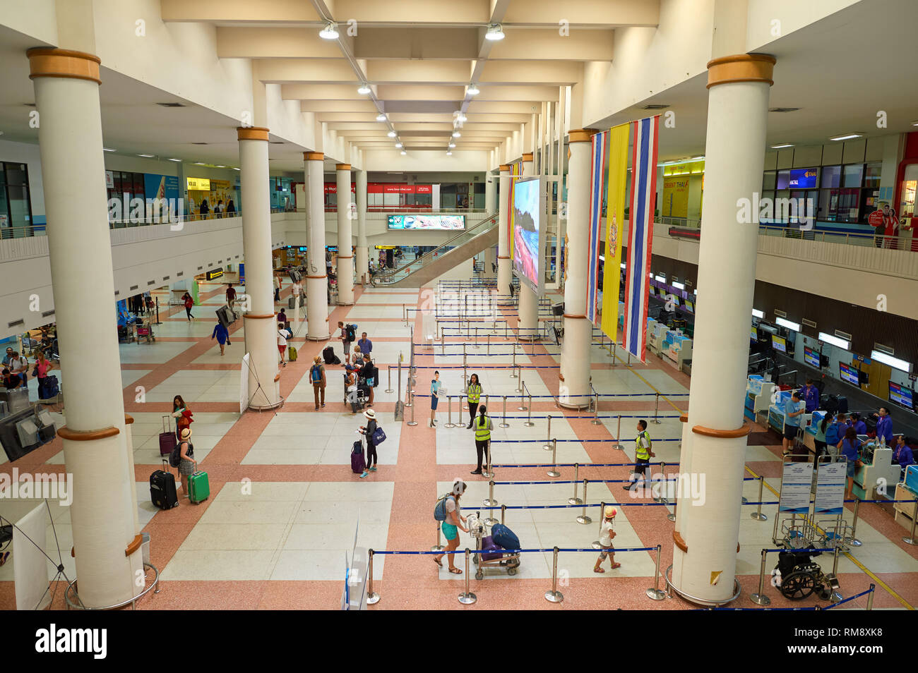 PHUKET, THAILAND - 07 NOVEMBER, 2015: inside Phuket International ...
