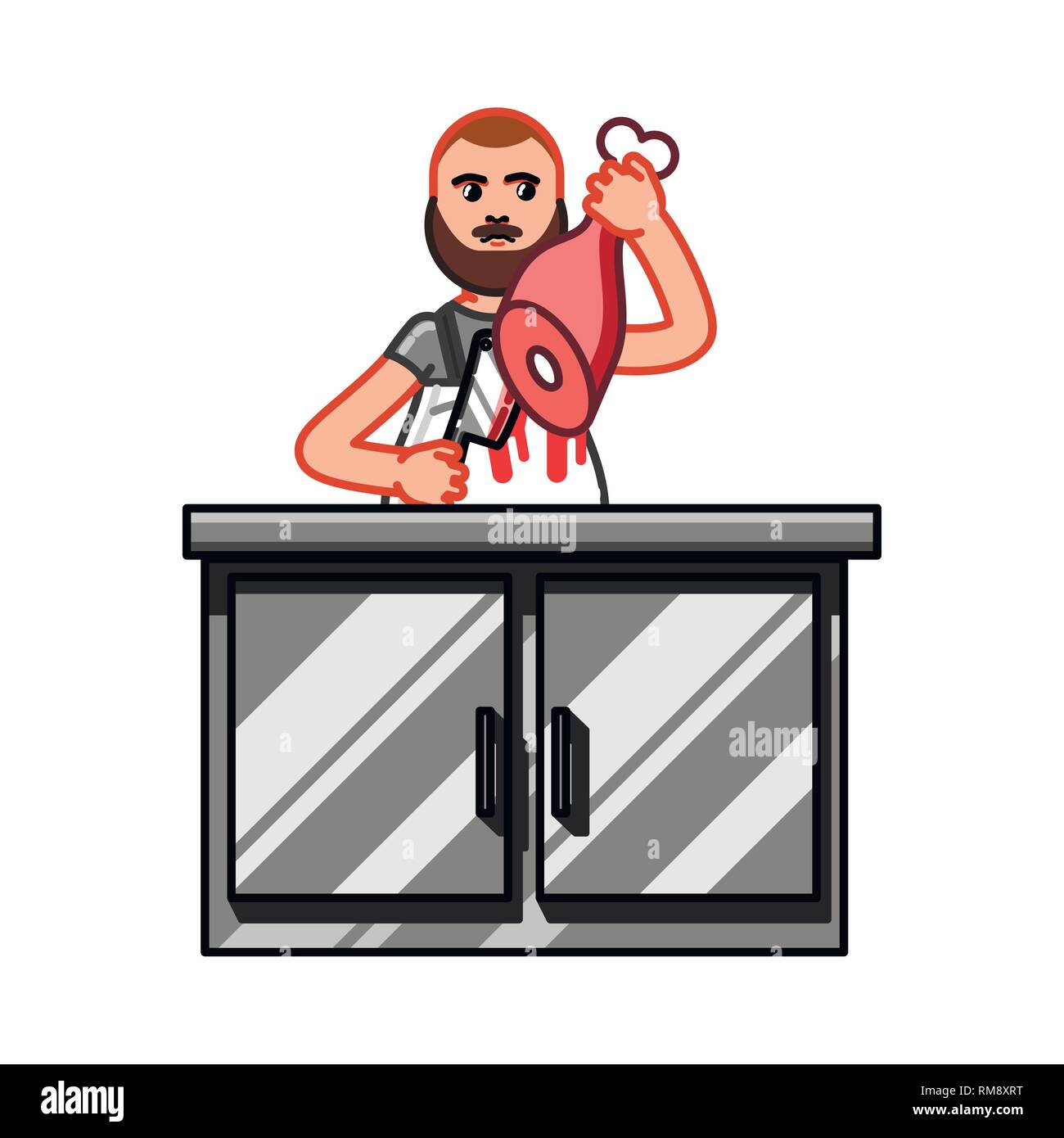 Apprentice butcher hi-res stock photography and images - Alamy