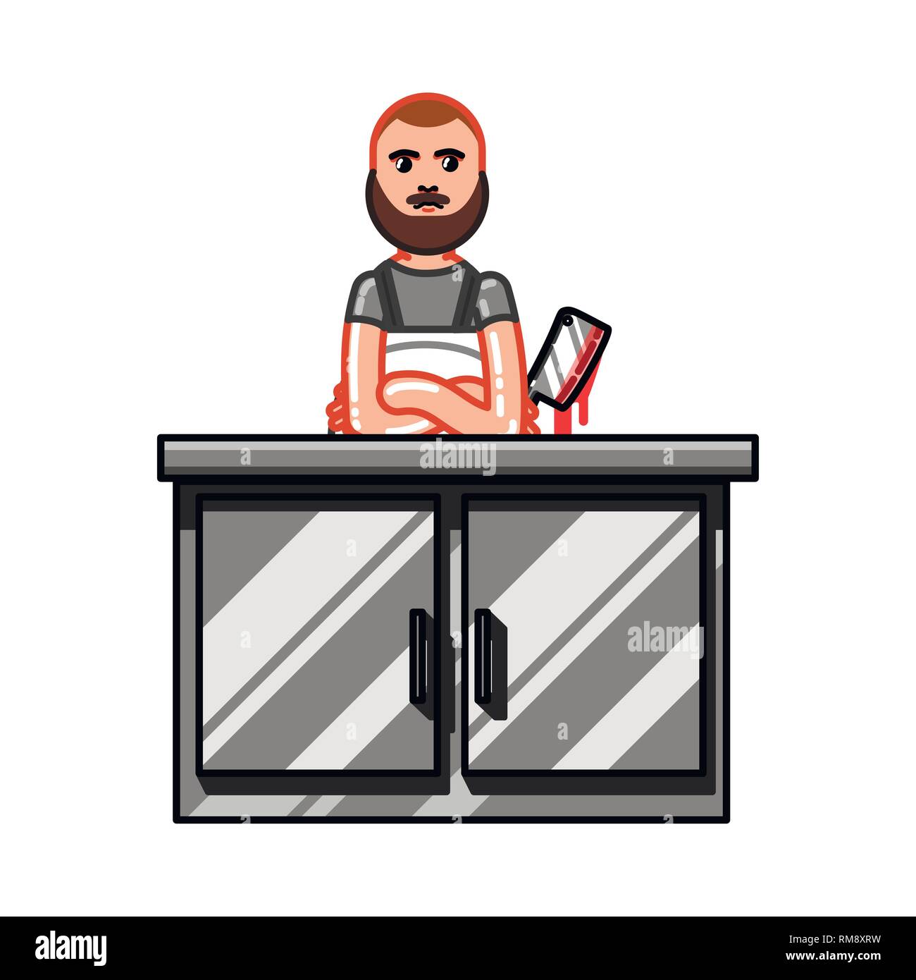 Apprentice butcher hi-res stock photography and images - Alamy