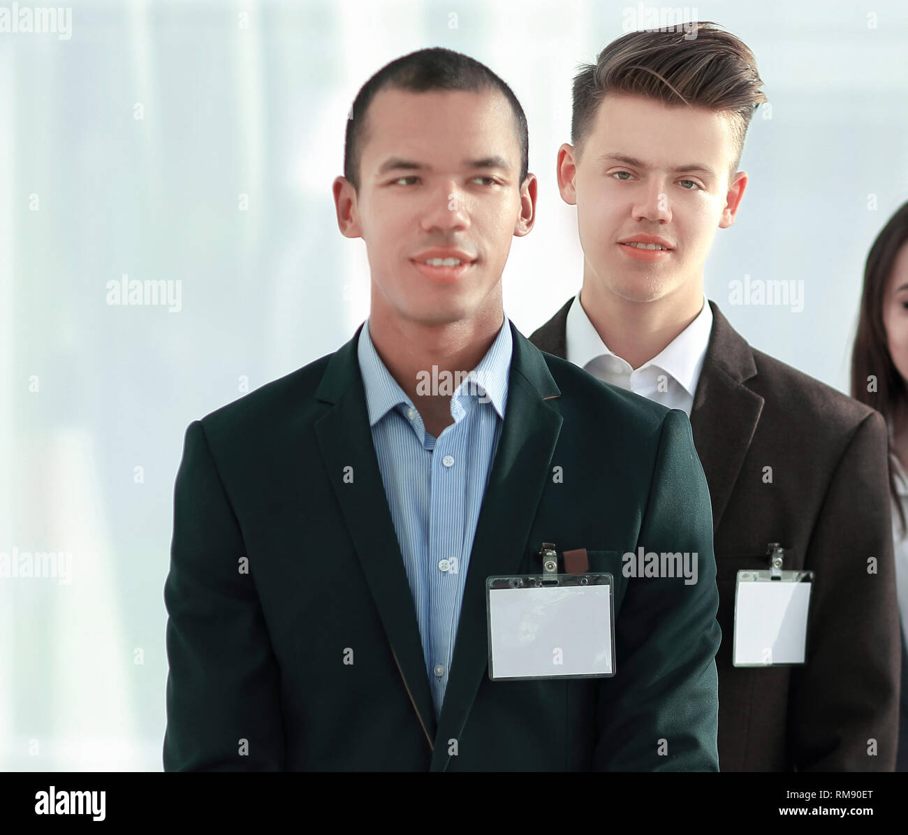 People name badges hi-res stock photography and images - Alamy