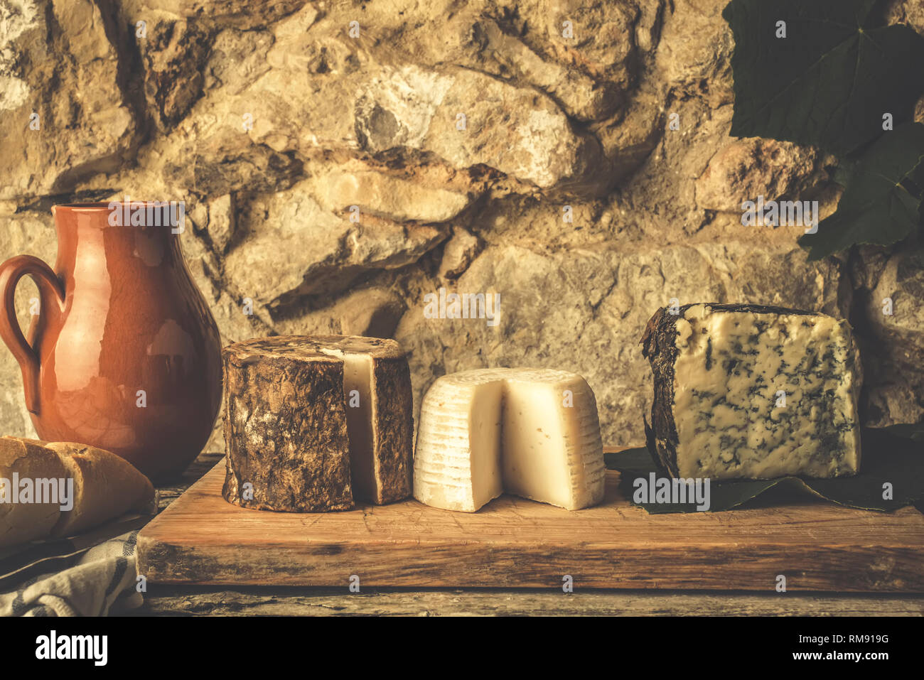 Types of spanish cheese hi-res stock photography and images - Alamy