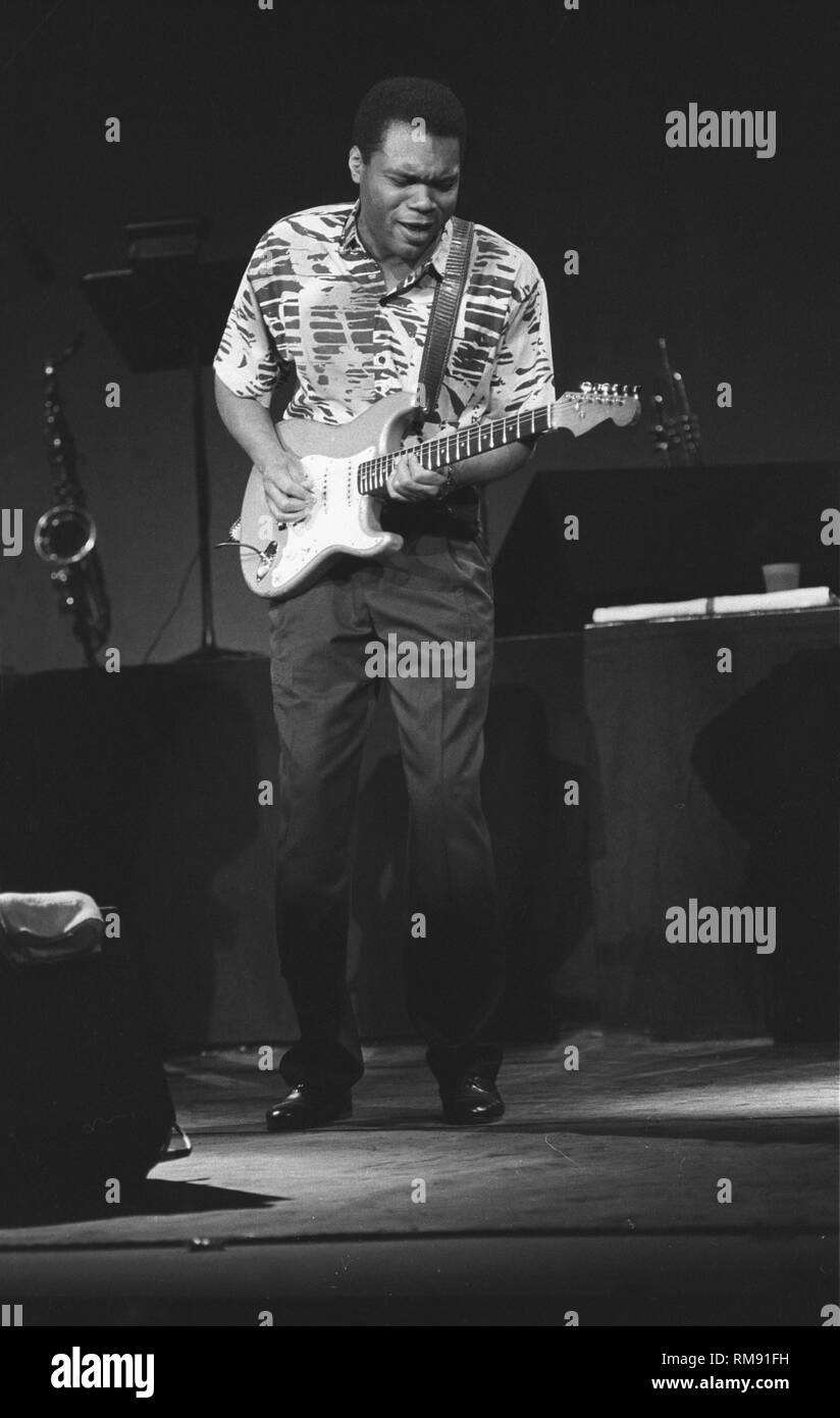 SInger, songwriter and guitarist Robert Cray is shown performing on ...