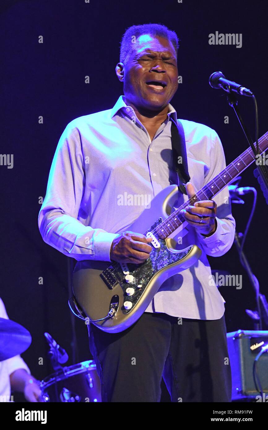SInger, songwriter and guitarist Robert Cray is shown performing on ...