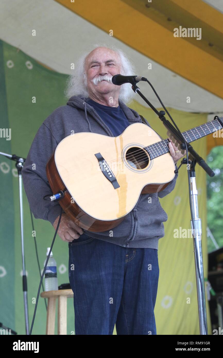 Singer, songwriter and guitarist David Crosby is shown performing on ...