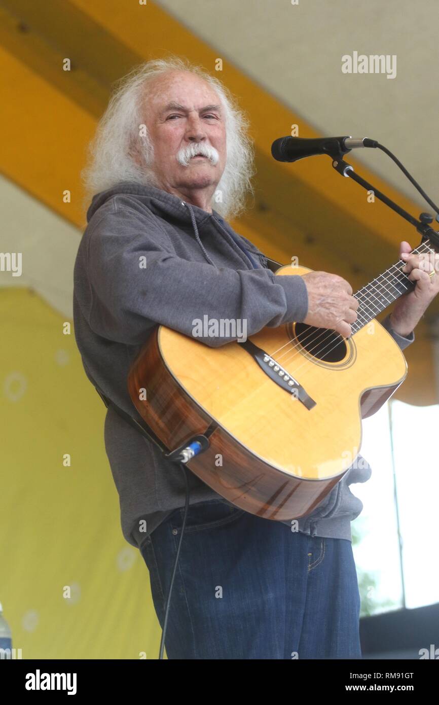 Singer, songwriter and guitarist David Crosby is shown performing on ...
