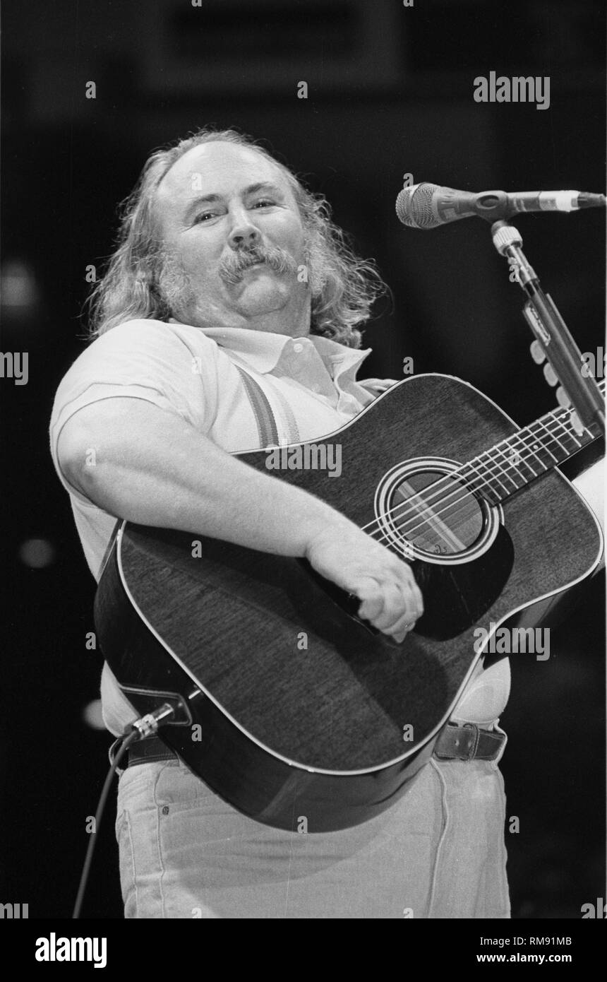 Singer, songwriter and guitarist David Crosby is shown performing on ...